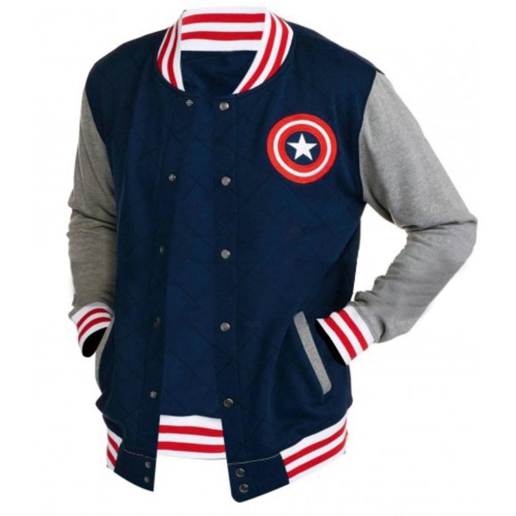 Marvel | Jackets & Coats | Marvel Snap Button Up Long Sleeve Bomber ...